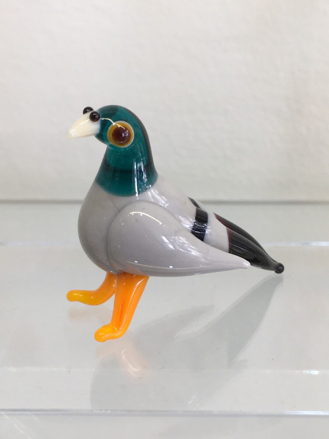 Hand Made Glass Pigeon - Etsy