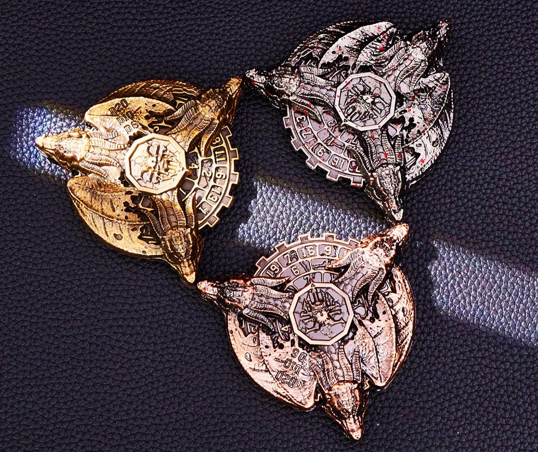 Dragon Metal Spinner Gyro Dice Set, 7-in-1 Compass Dice Set for Role ...