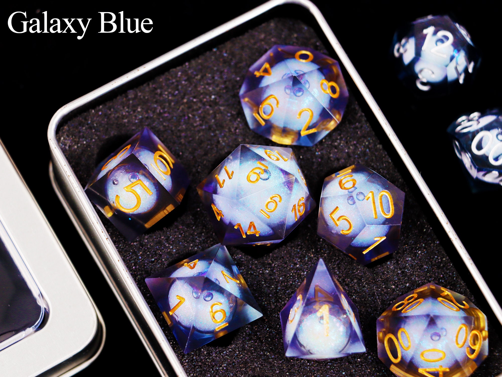 Galaxy Dice Set Liquid Core for Role Playing Games Full - Etsy