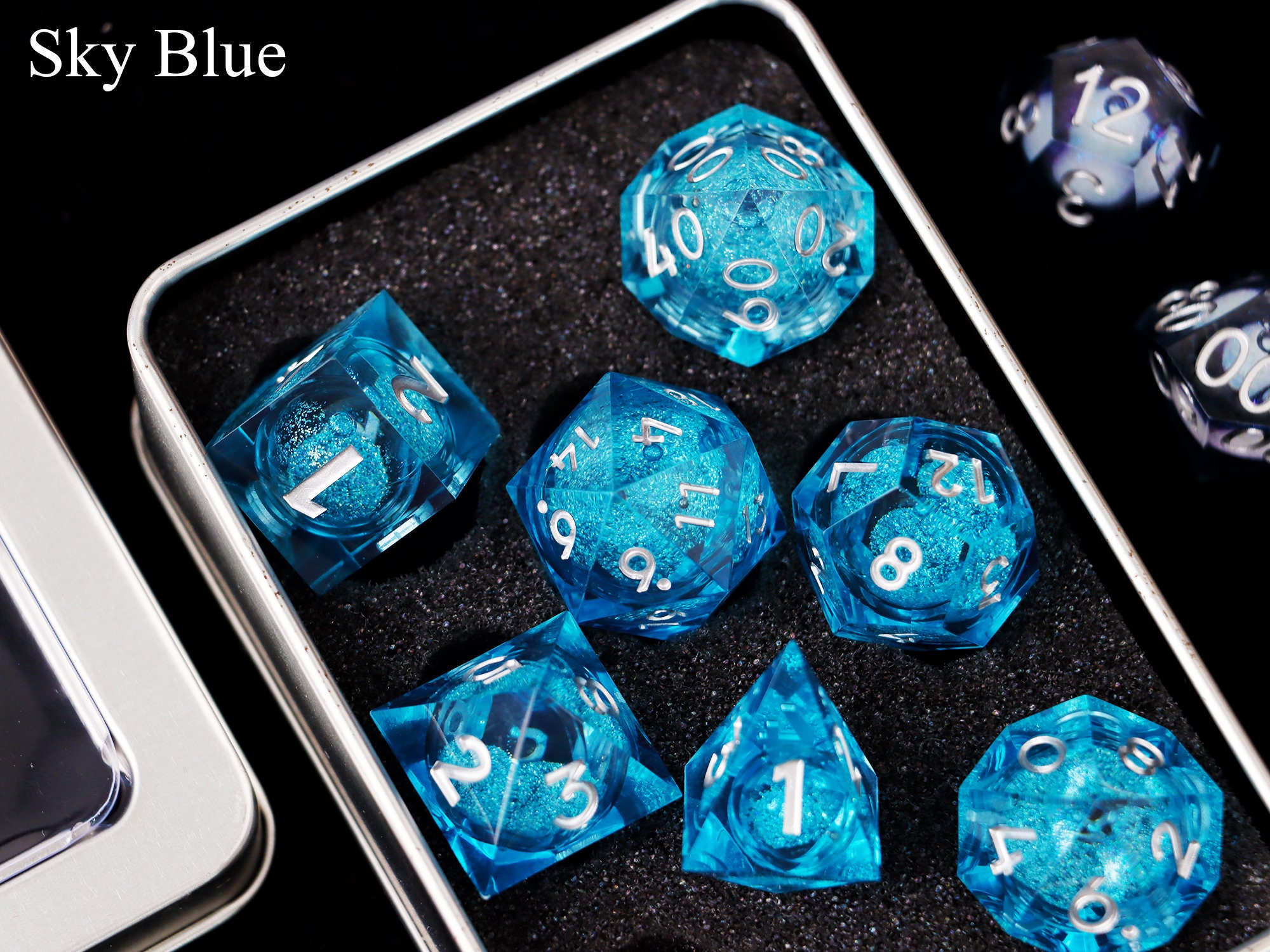 Galaxy Dice Set Liquid Core for Role Playing Games Full - Etsy