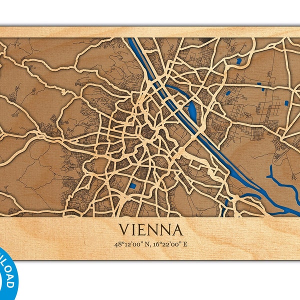 3d Map of Vienna - Etsy