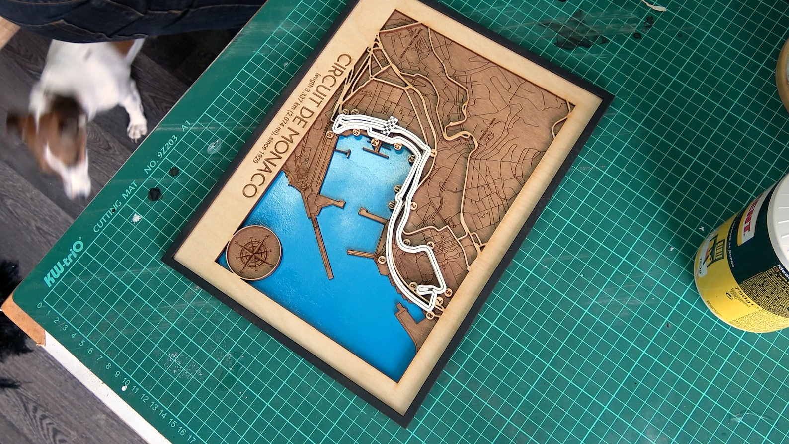 Monaco Circuit Map Cutting Files, PDF, AI, SVG - Wood Multilayer Laser ...