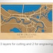 3D Laser Cut Map of London - Multilayer Map Decor Laser Cut Digital ...