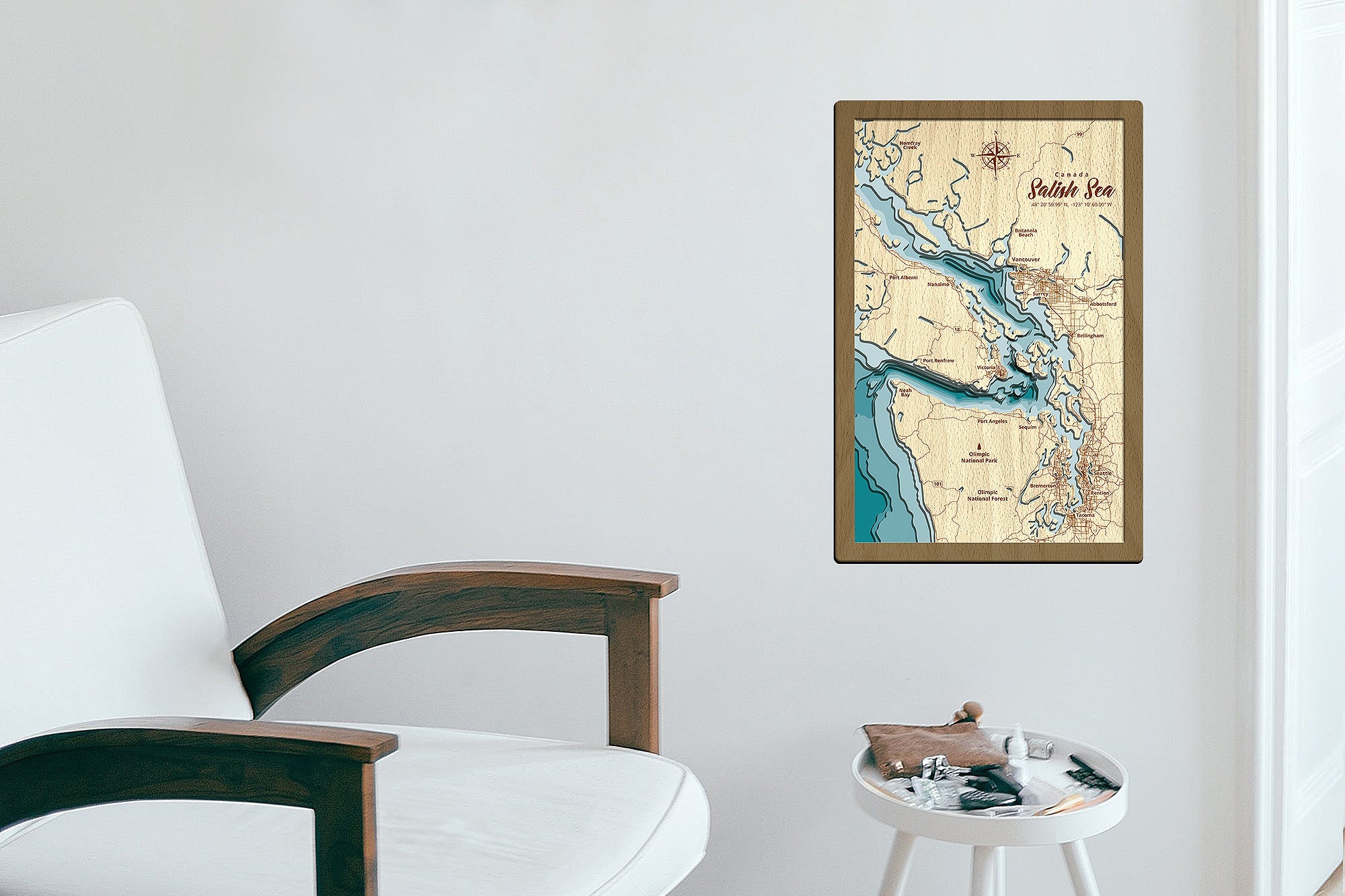 Salish Sea Cutting Files, PDF, AI, SVG Wood Multilayer Laser Cut Design ...