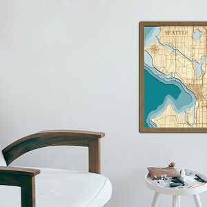 Seattle Cutting Files, PDF, AI, SVG - Wood Multilayer Laser Cut Design ...