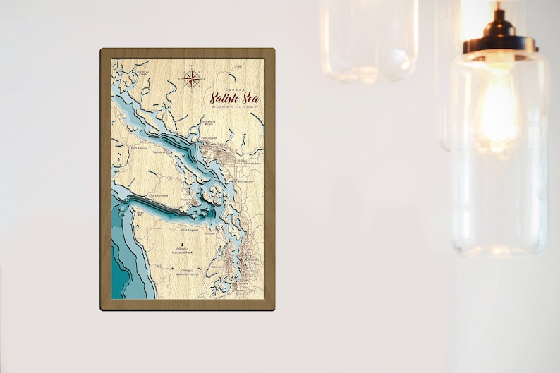 Salish Sea Cutting Files, PDF, AI, SVG - Wood Multilayer Laser Cut ...