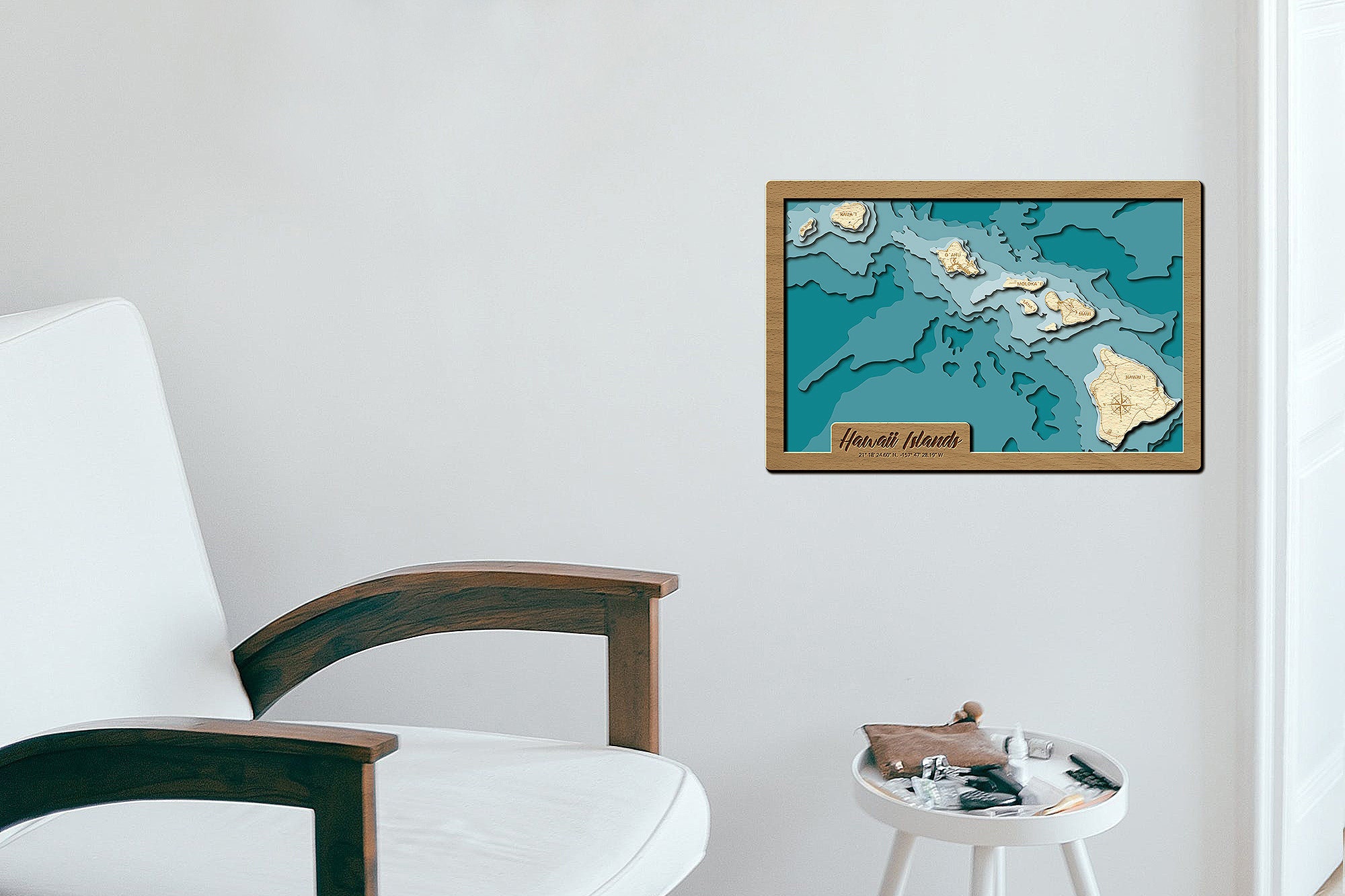 Hawaii Islands Map SVG, Laser Cut Files, Layers Depth, Multilayer ...