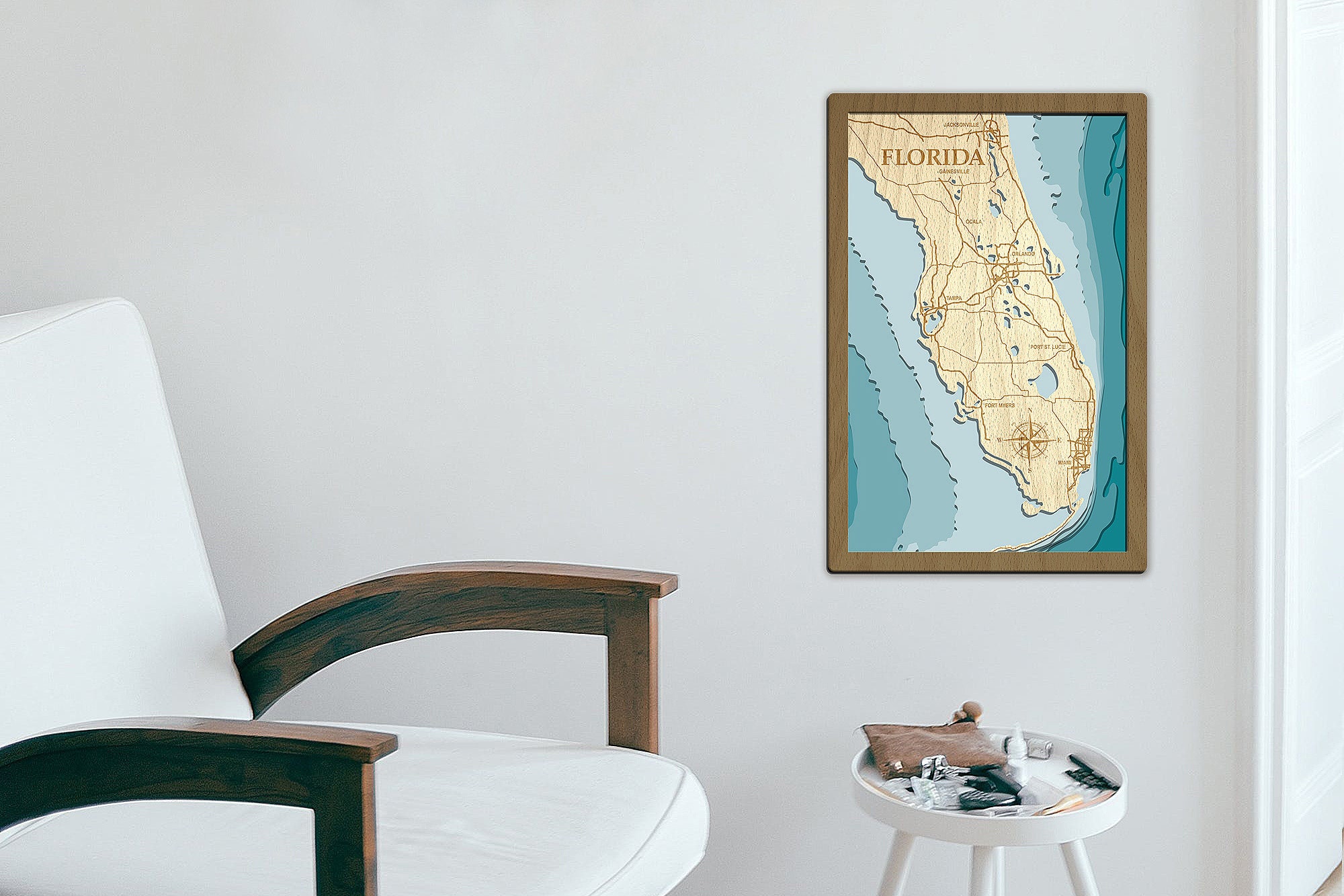 Florida Cutting Files, PDF, AI, SVG - Wood Multilayer Laser Cut Design ...