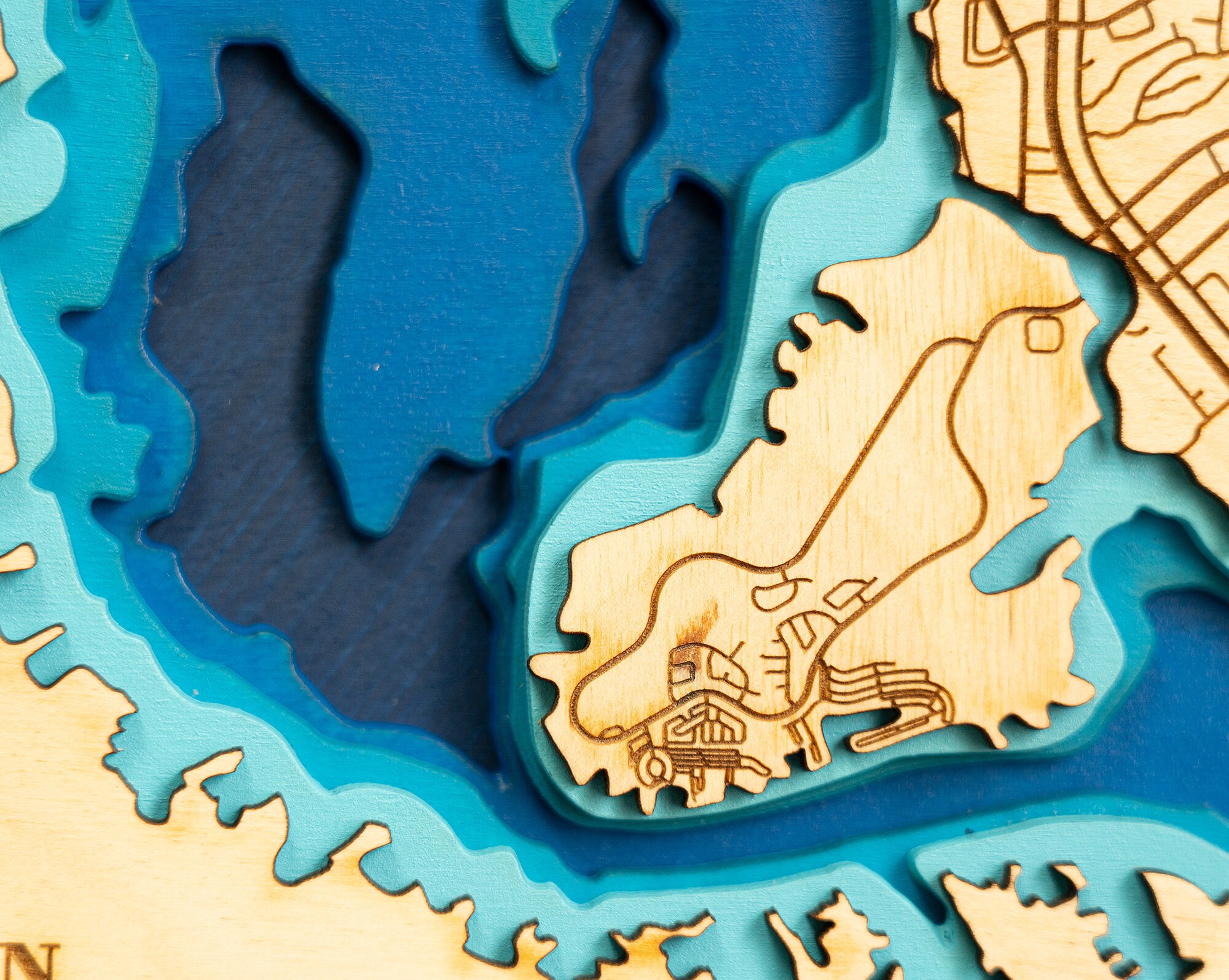 Digital File - Havasu Lake. DXF, AI, SVG - Wood Multilayer Laser Cut ...