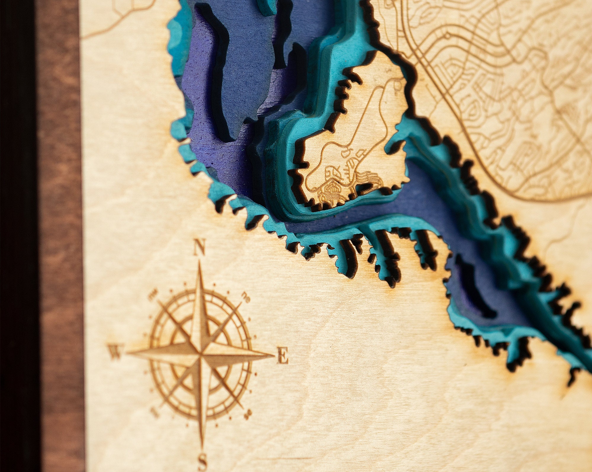 Digital File Havasu Lake. DXF, AI, SVG Wood Multilayer Laser Cut Design ...