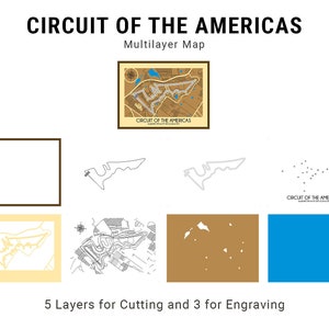 Austin Track Map SVG, Circuit of the Americas 3D Wood Map, Formula 1 ...