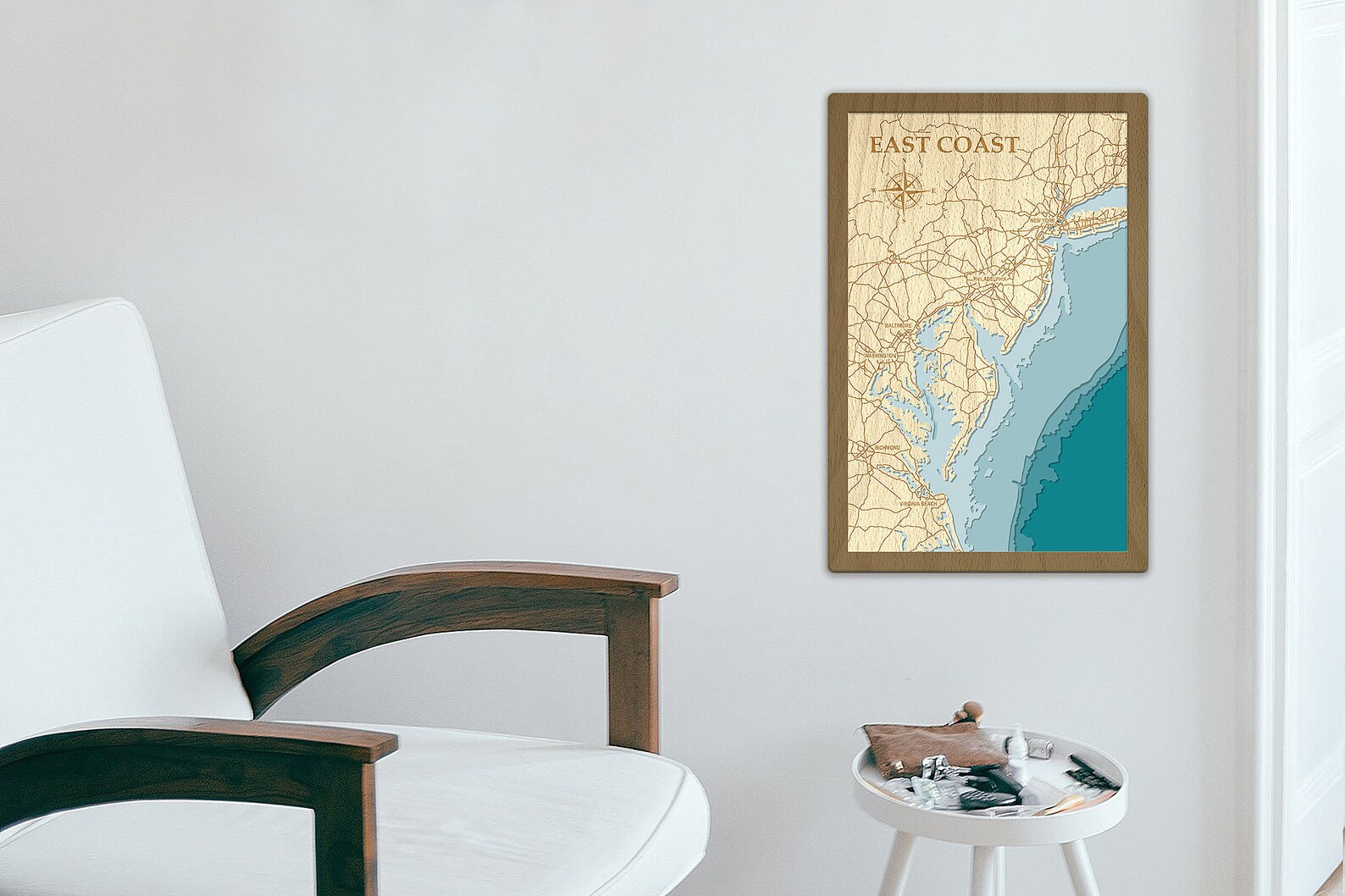 Digital File SVG, PDF US East Coast Map, Northeast Megalopolis ...