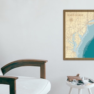 Digital File SVG, PDF - US East Coast Map, Northeast Megalopolis ...