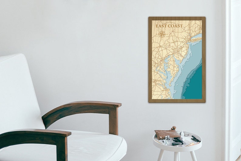 Digital File SVG, PDF US East Coast Map, Northeast Megalopolis ...