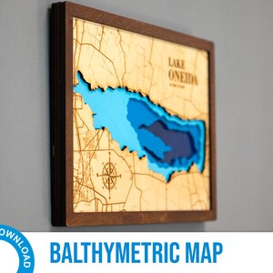 Digital File - Oneida Lake Lake. PDF, AI, SVG - Wood Multilayer Laser ...