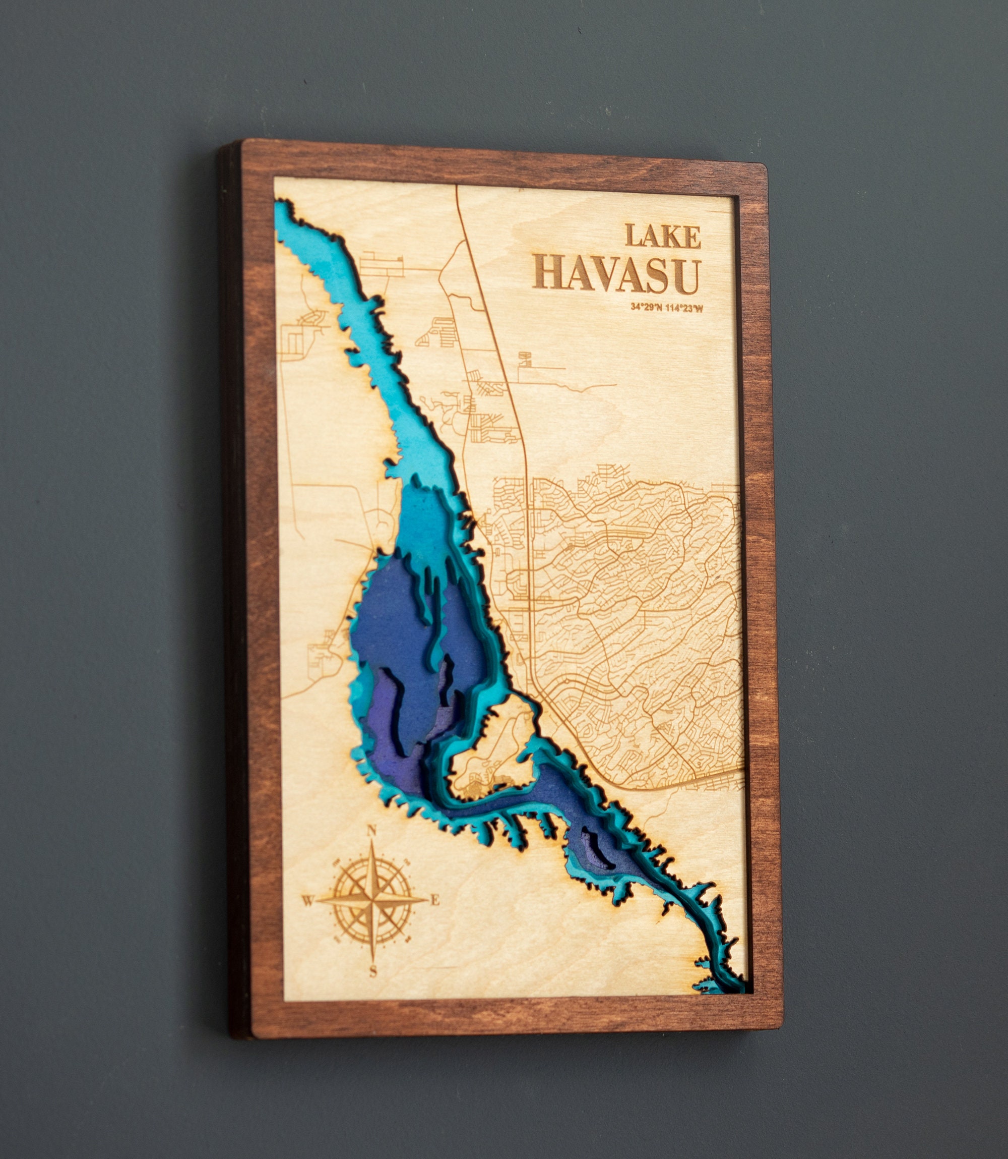 Digital File Havasu Lake. DXF, AI, SVG Wood Multilayer Laser Cut Design ...