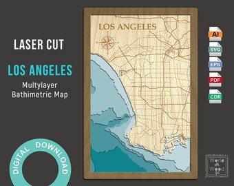 Seattle Cutting Files, PDF, AI, SVG Wood Multilayer Laser Cut Design ...