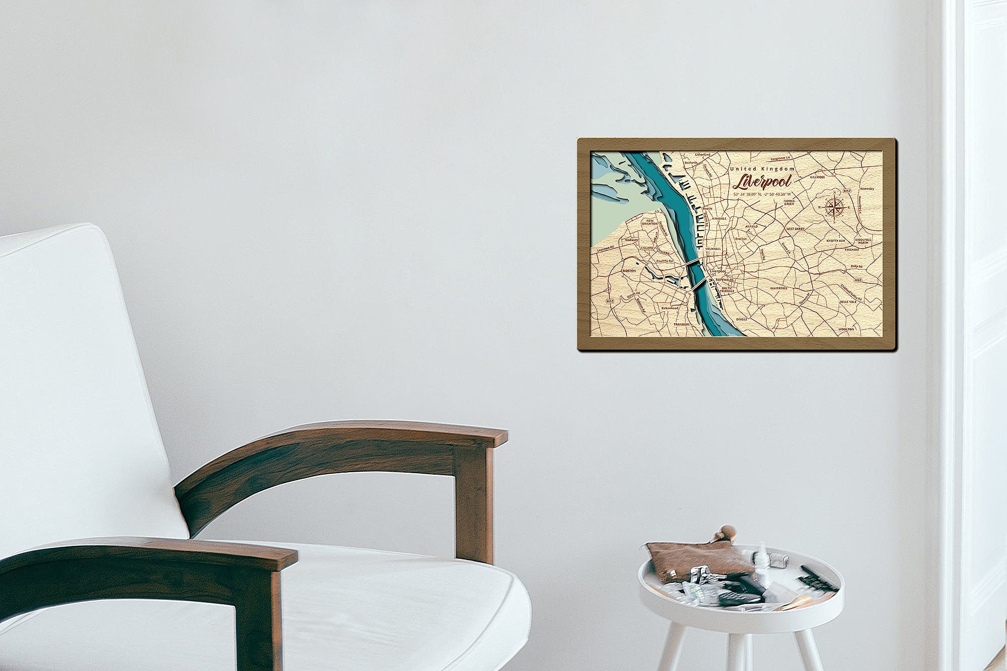Digital File SVG, PDF - Liverpool Bathymetry Map, 3d Water Depth ...