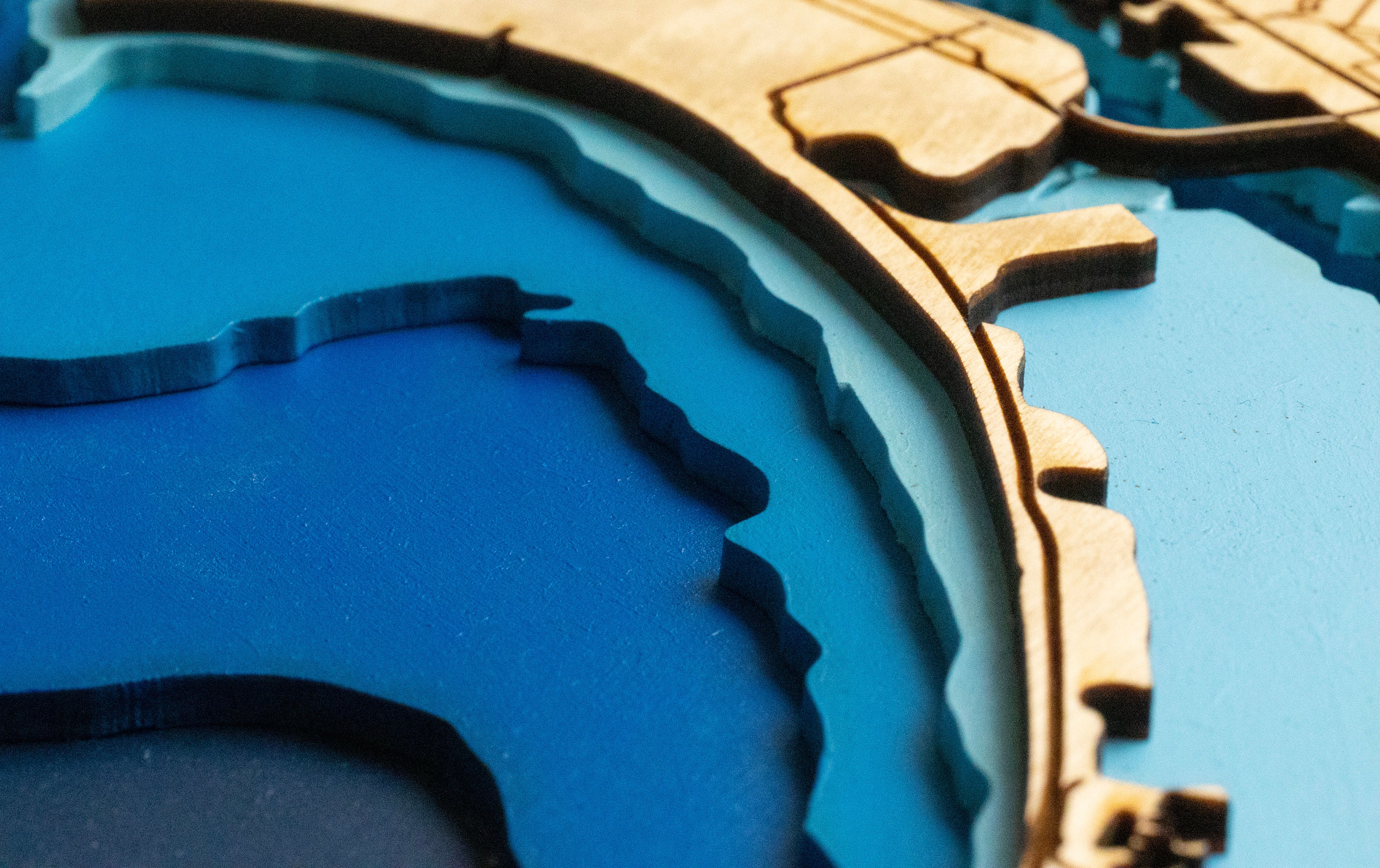 Salish Sea Cutting Files, PDF, AI, SVG - Wood Multilayer Laser Cut ...