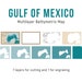 Gulf of Mexico SVG, Digital Gulf of Mexico Map, Laser Wood Map, Cut and ...