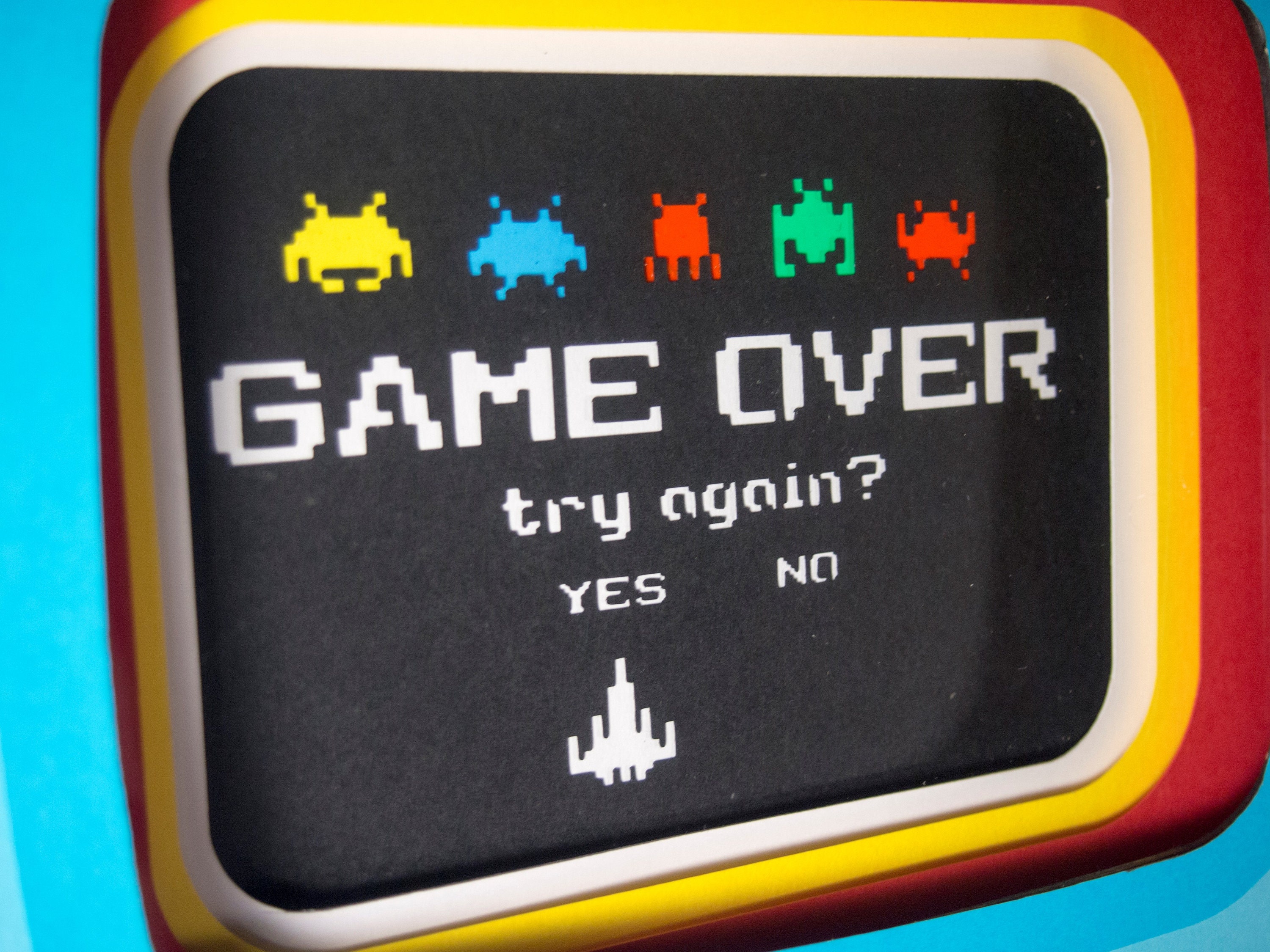 Retro Tv Video Game Lighted Frame, Retro Frame, Retro Decor, Geeky ...