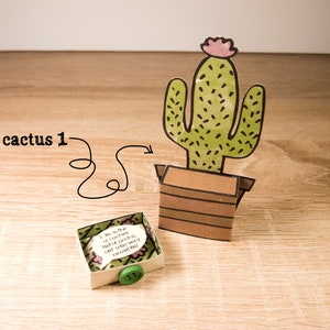 Cactus 3D Greeting Card Box, 3D Birthday Card, Cactus Card, Cactus ...