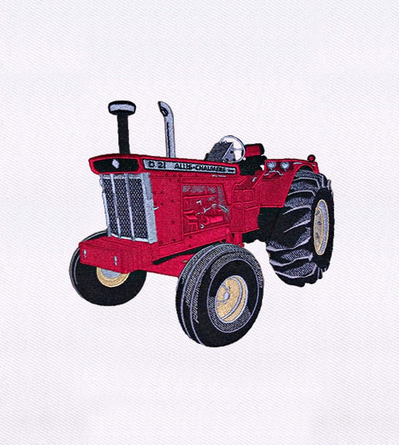 Red Tractor Embroidery Design | Antique Tractor Embroidery Design ...
