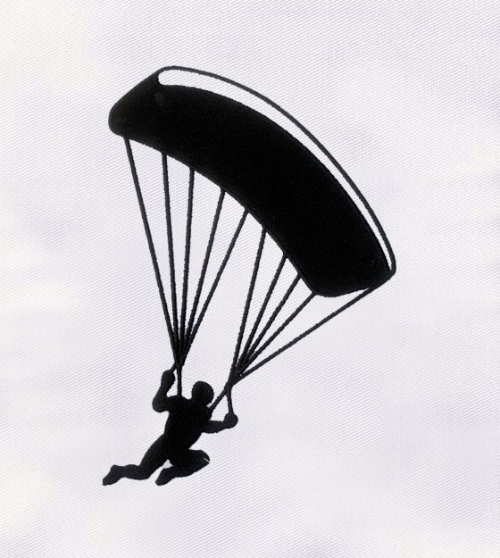 Parachute Machine Embroidery Design Skydiver Embroidery | Etsy