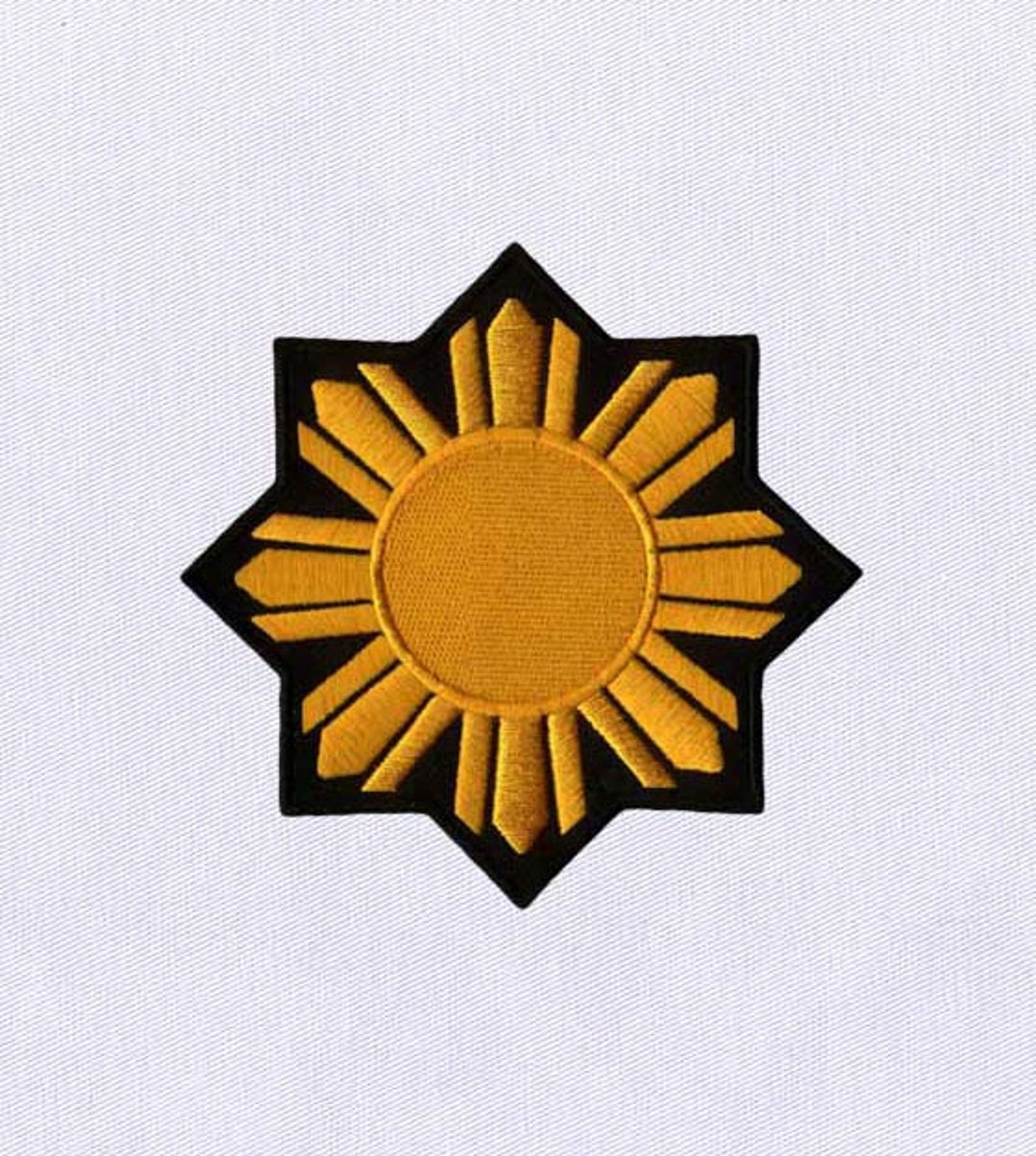 Subtle Heated Sun Embroidery Design | Logo Embroidery Design | Sun ...