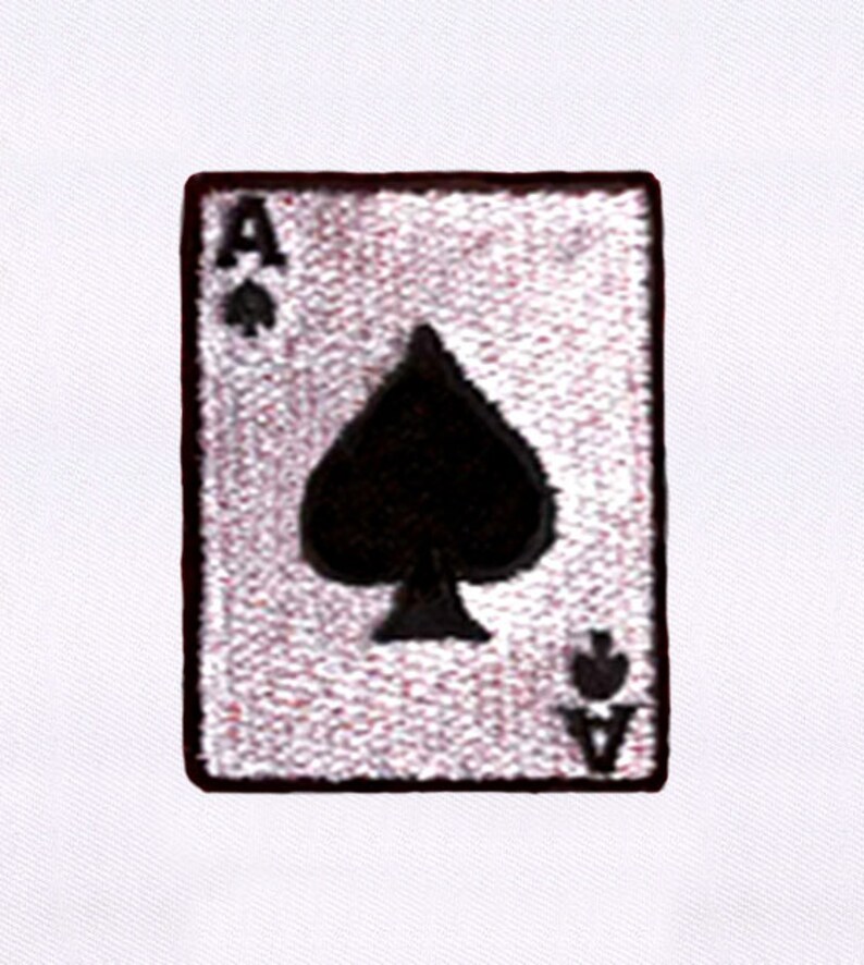Ace of Spades Card Embroidery Design Ace of Spades - Etsy