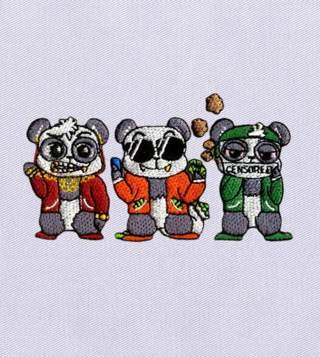 Fabulous Pandas Embroidery Design | Animal Embroidery Design | Panda ...