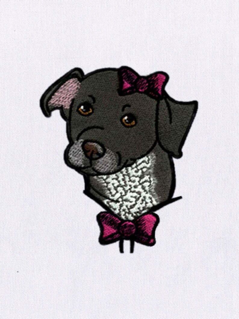 Female Dog Embroidery Design |animal Embroidery Design|dog Head ...