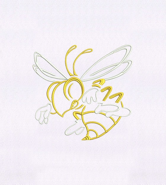Honey Bee Embroidery Design Little Bee Machine Embroidery - Etsy