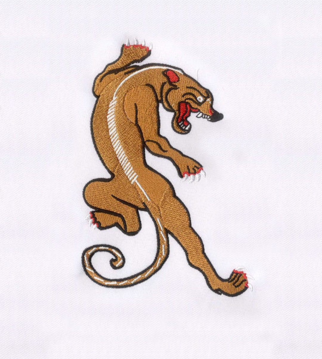 Roaring and Slashing Puma Embroidery Design |animal Embroidery Design ...