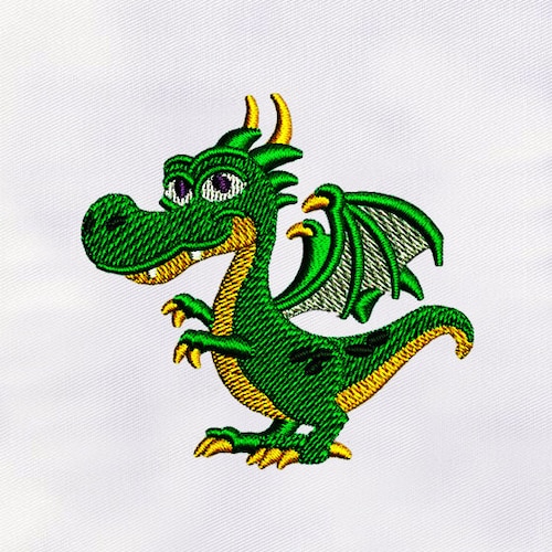 Little Dragon Machine Embroidery Design Mythical Embroidery - Etsy