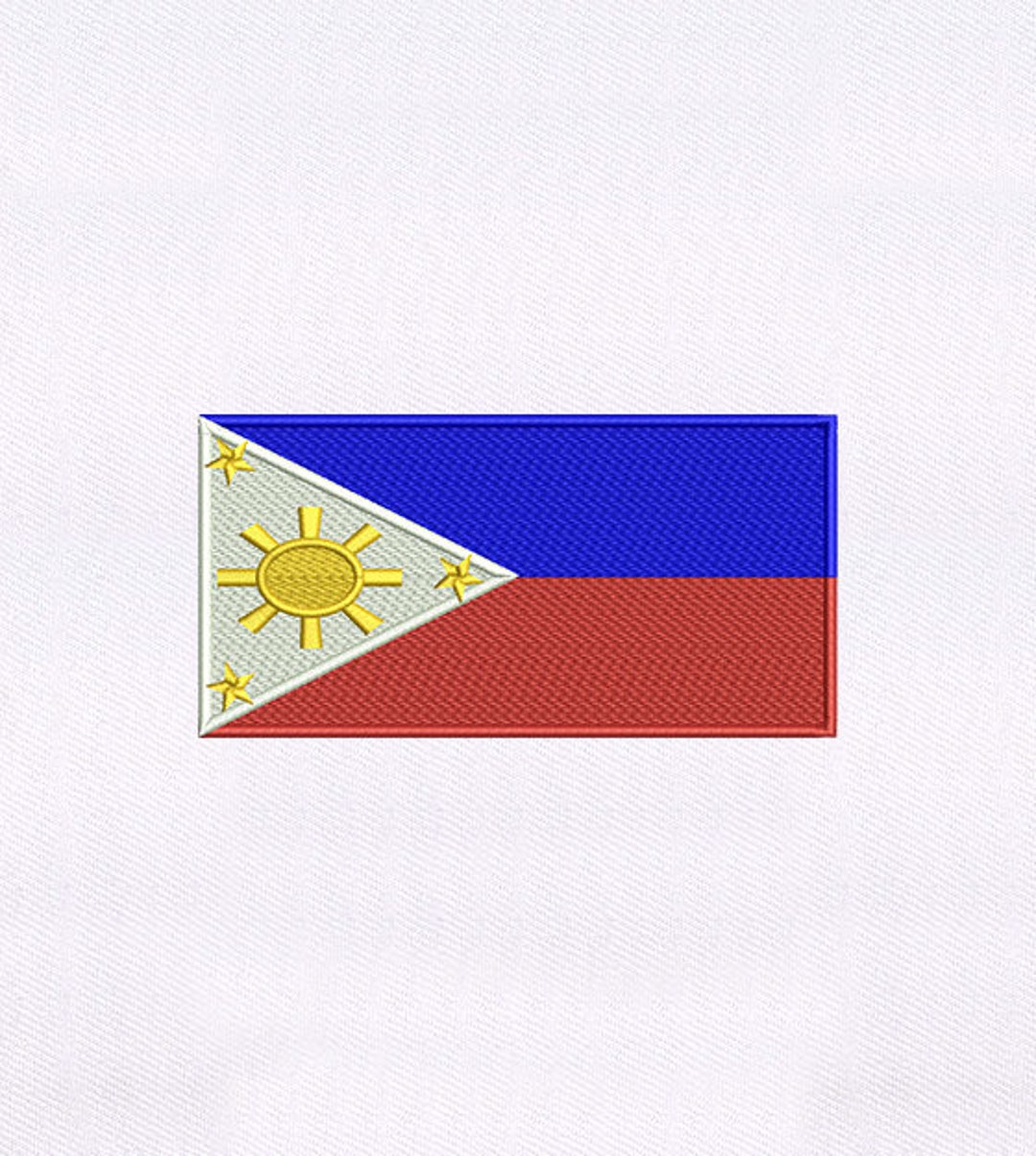 Flag of the Philippines Embroidery Design |philippines Flag Embroidery ...