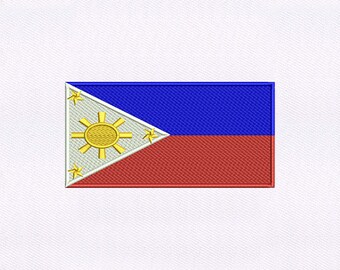 Philippines Flag Embroidery Design - Etsy