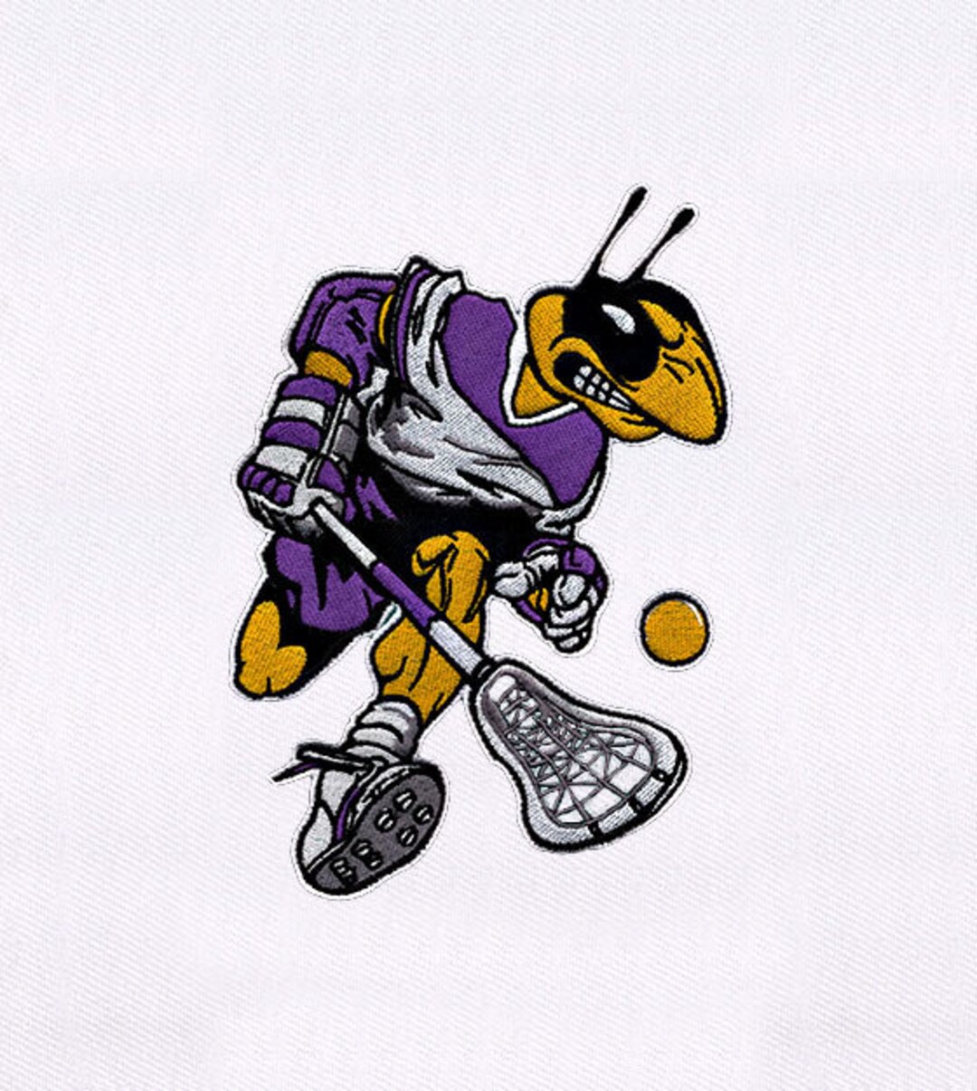 Ferocious Hockey Playing Bug Embroidery Design | Sport Embroidery ...