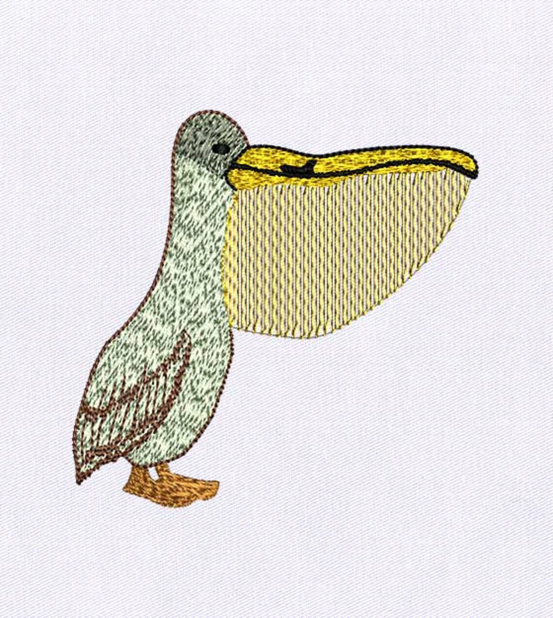 Pelican Machine Embroidery Design Bird Embroidery Design | Etsy