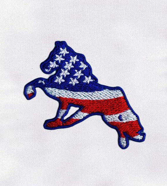 USA Horse Flag Embroidery DesignUSA Embroidery DesignHorse | Etsy