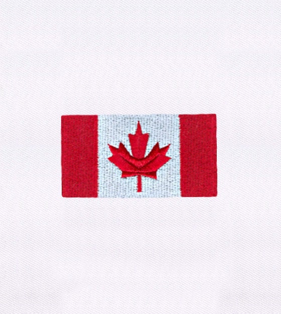 Canada Flag Embroidery Design Flag of Canada Embroidery - Etsy