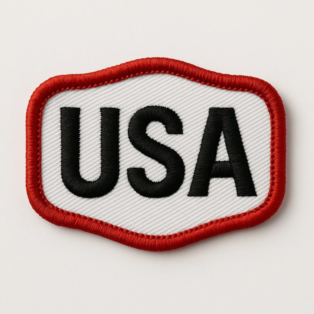 USA Flag Inspired Embroidered Patch – Iron On/sew on Badge, Patriotic ...