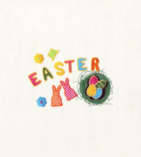Decorate Easter Machine Embroidery Design Easter Celebration | Etsy