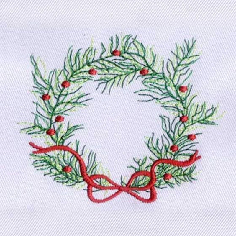 Wreath Embroidery - Etsy