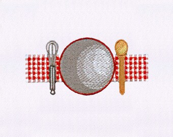 Kitchen Utensils Split Design Digitized Machine Embroidery - Etsy