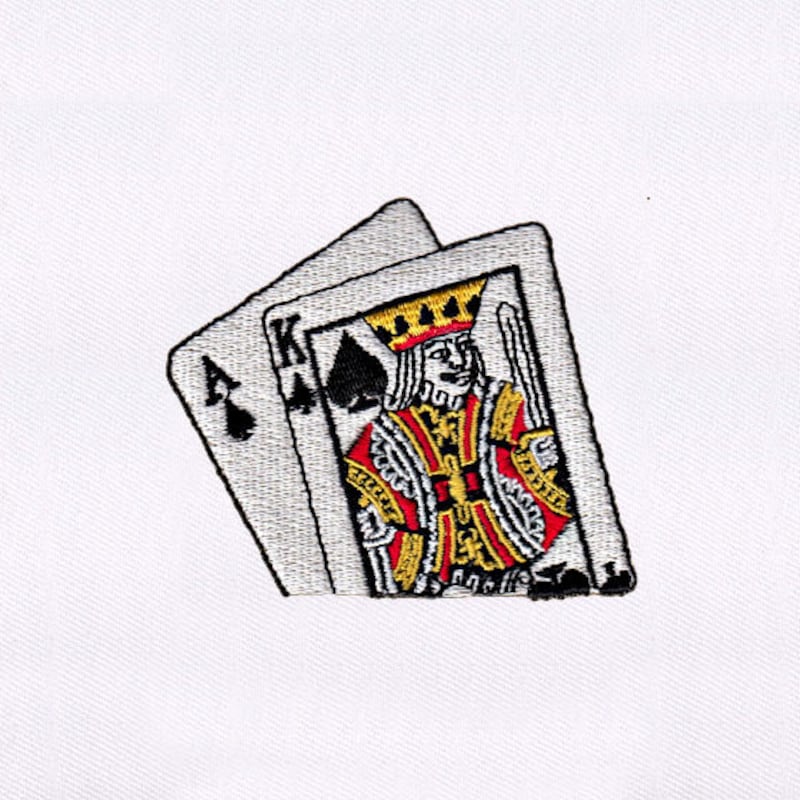 Playing Card Embroidery - Etsy