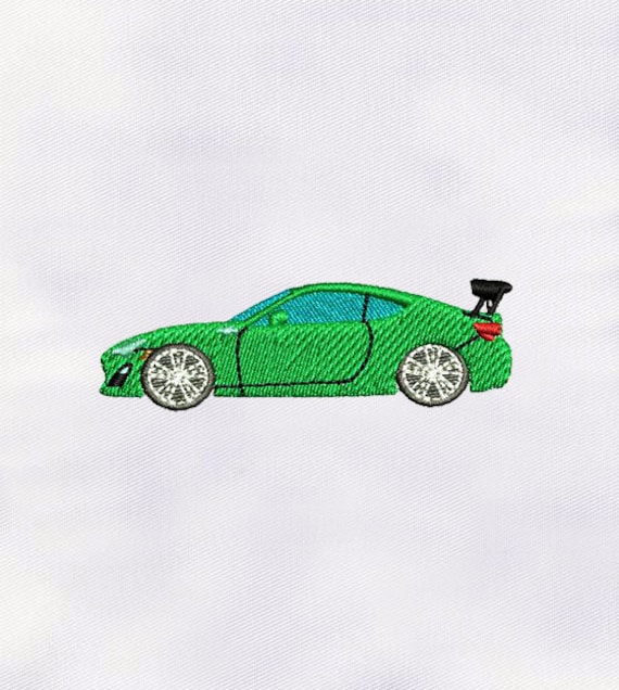 Race Car Machine Embroidery Design Vehicle Embroidery Design | Etsy