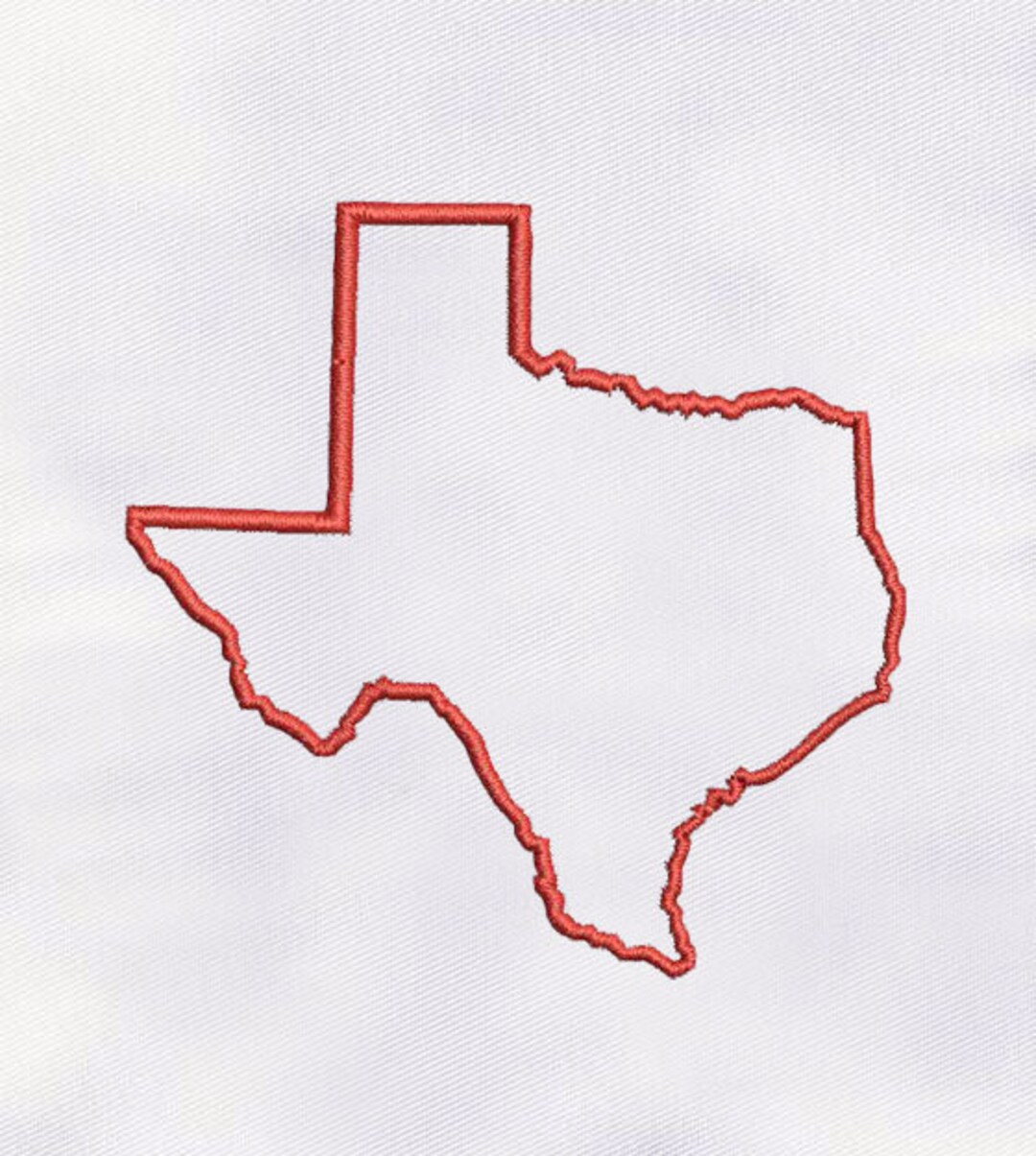 Red Border Line Map Machine Embroidery Design | US State Map Embroidery ...