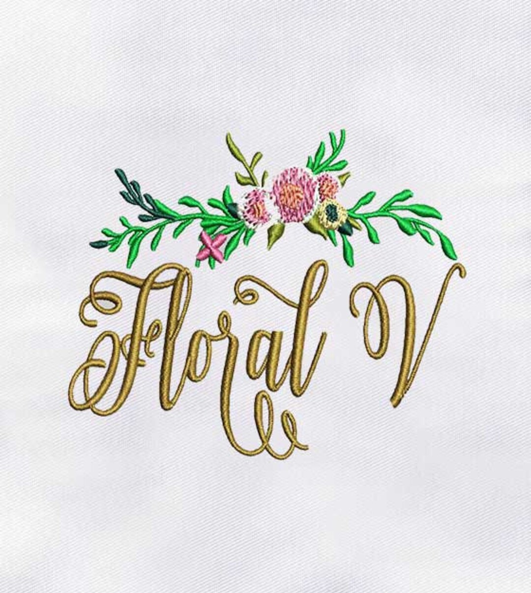 Beautiful Floral Machine Embroidery Design | Font Embroidery Design ...