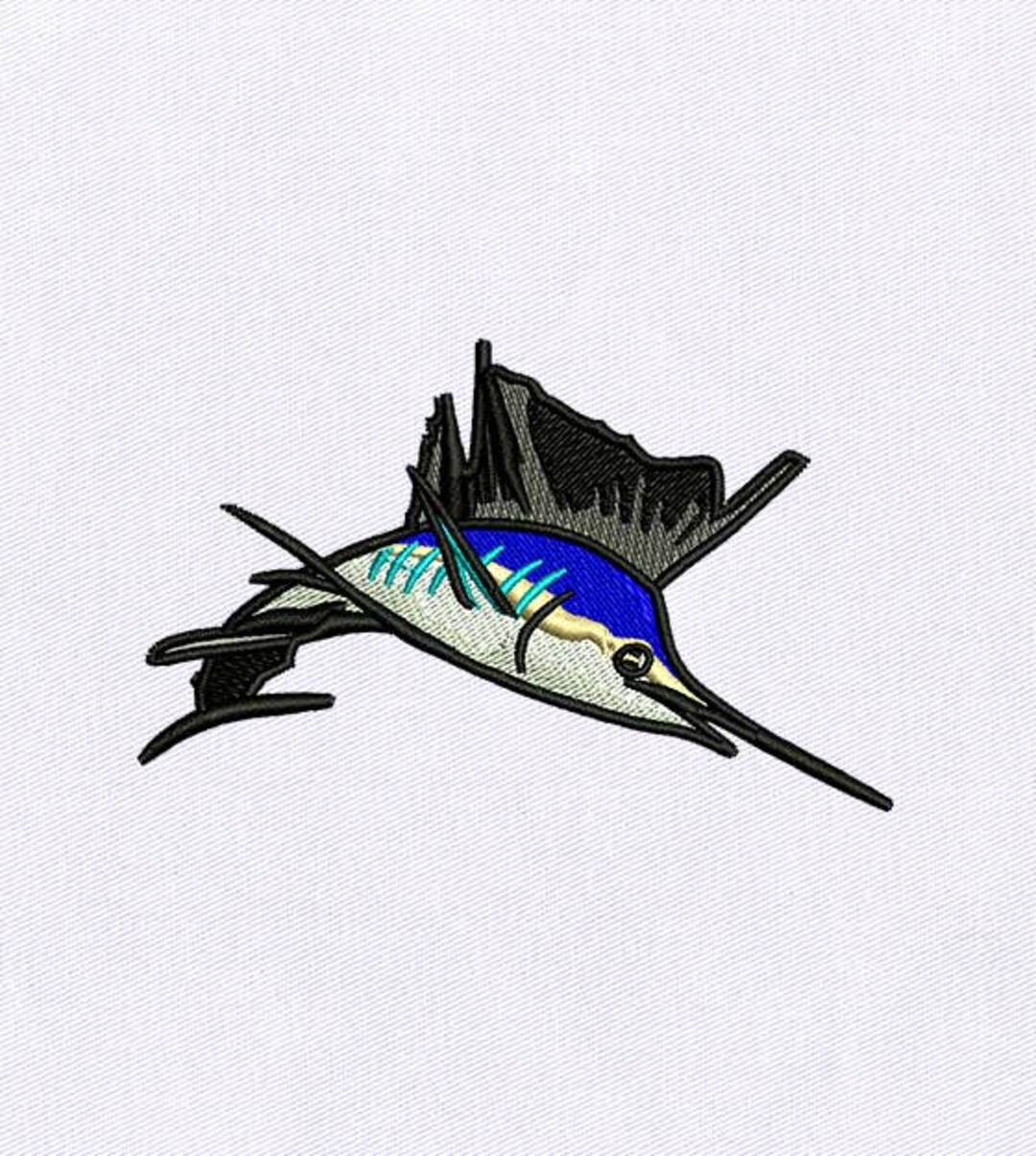 Swordfish Machine Embroidery Design |sea Animal Embroidery Design |fish ...